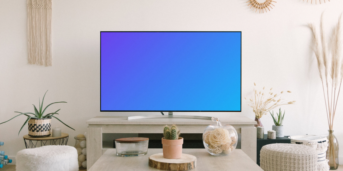 The best TV mockups for online events in 2026 - Mockuuups Studio